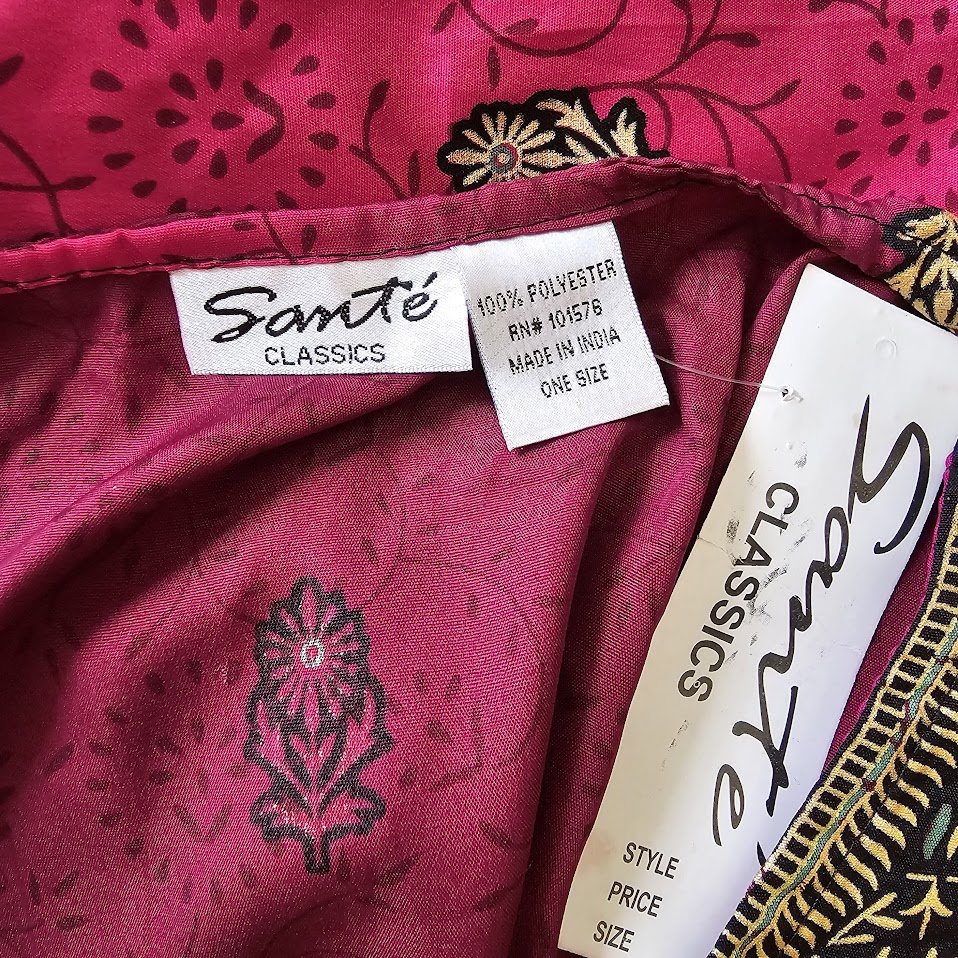 Vintage Mrs. Roper Tribal Batik Sante Lounge Ombre Caftan Muu Muu Dress ...