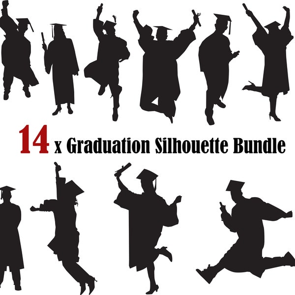 Graduation Silhouette - Etsy