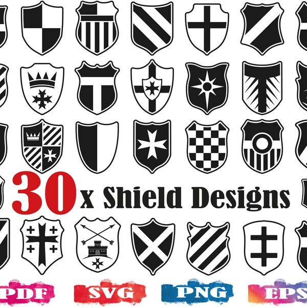 Shield Svg - Etsy