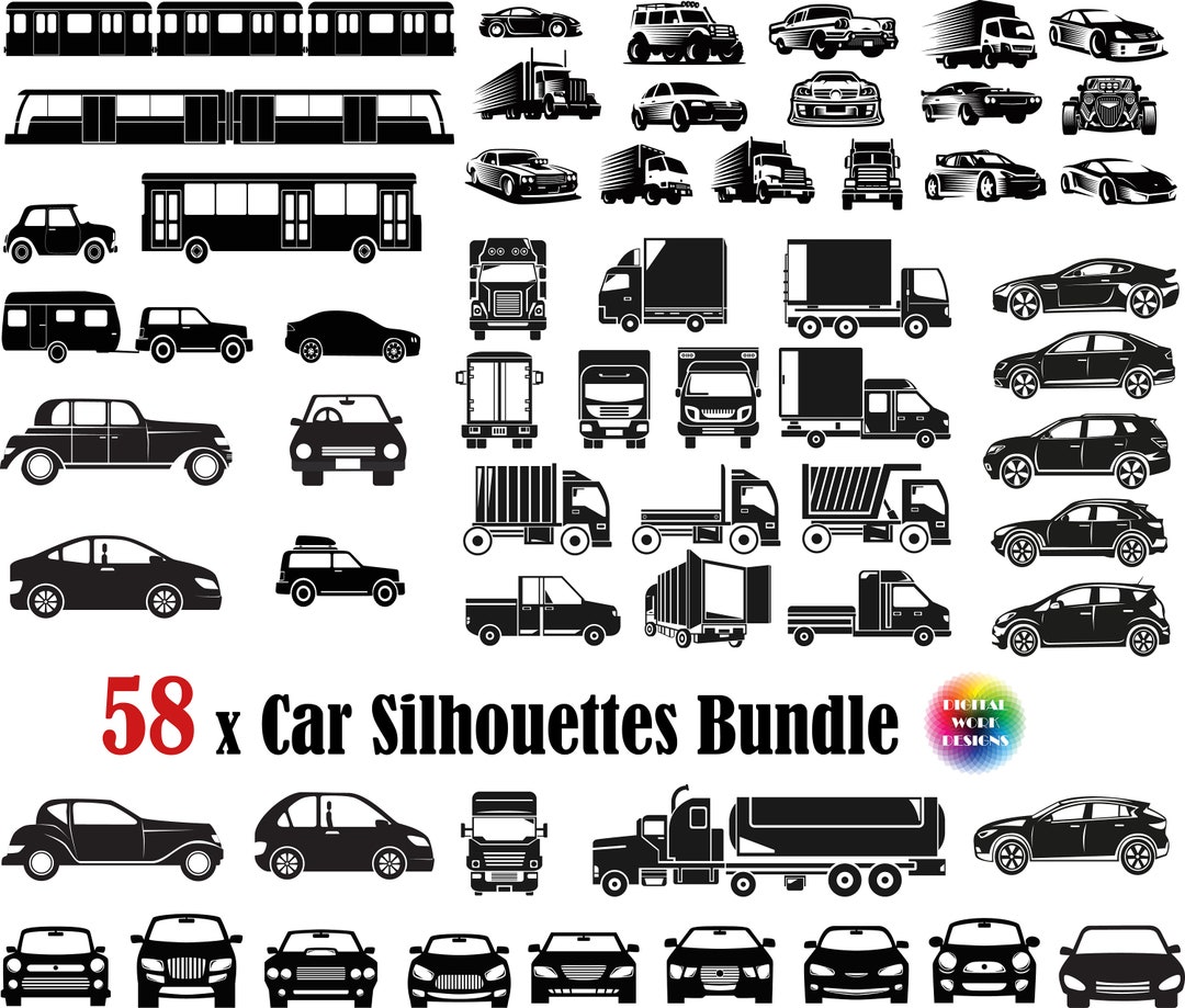 58x Vehicle Svg,car Svg,truck Svg,muscle Car,suv,race Car,car Clipart ...