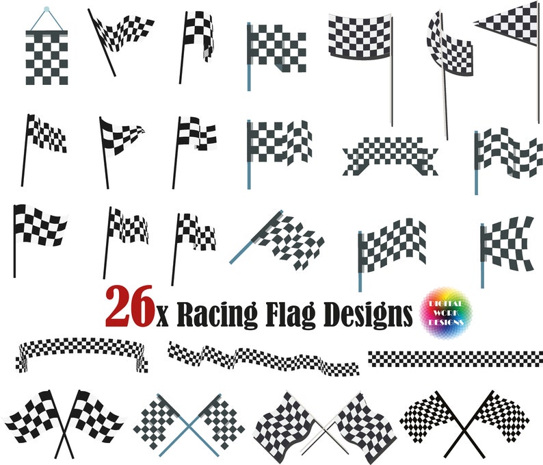 26x Racing Flag SVG, Racing Svg, Flag Svg, Flag Png, Checkered Flag Svg ...