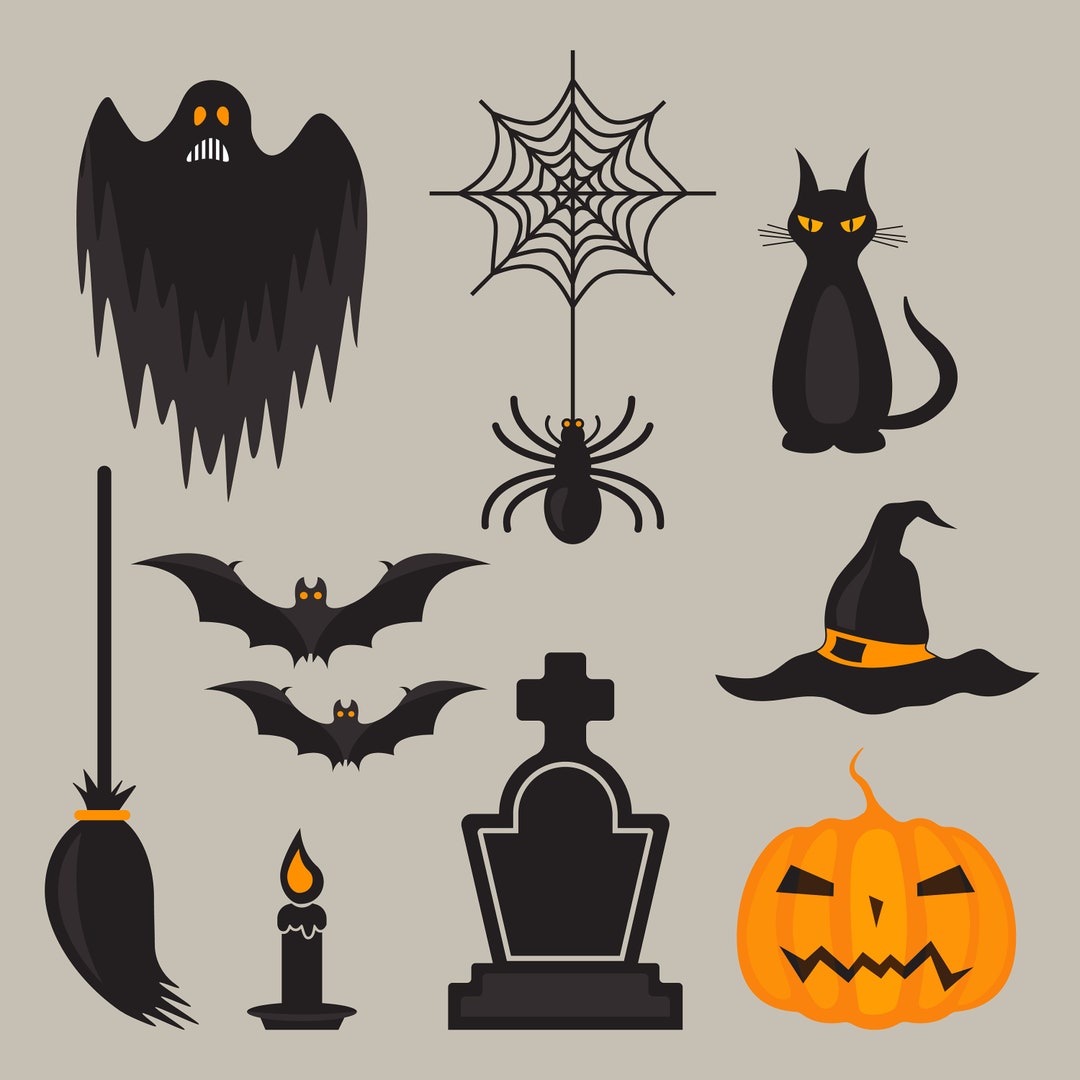 Halloween SVG ,ghost Pumpkin,halloween Bundle Svg , Halloween Elements ...