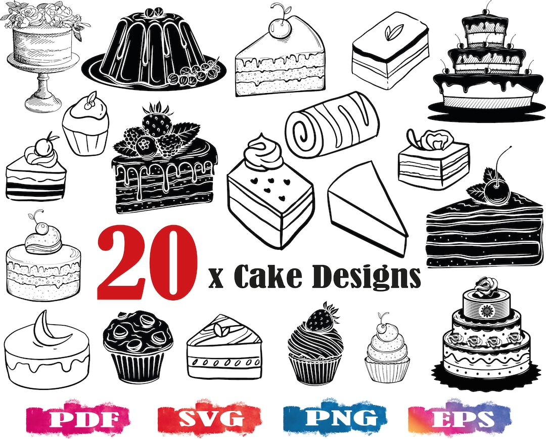 Cake SVG | Cake Slice SVG | Cake Silhouette | Birthday Cake | Cake ...