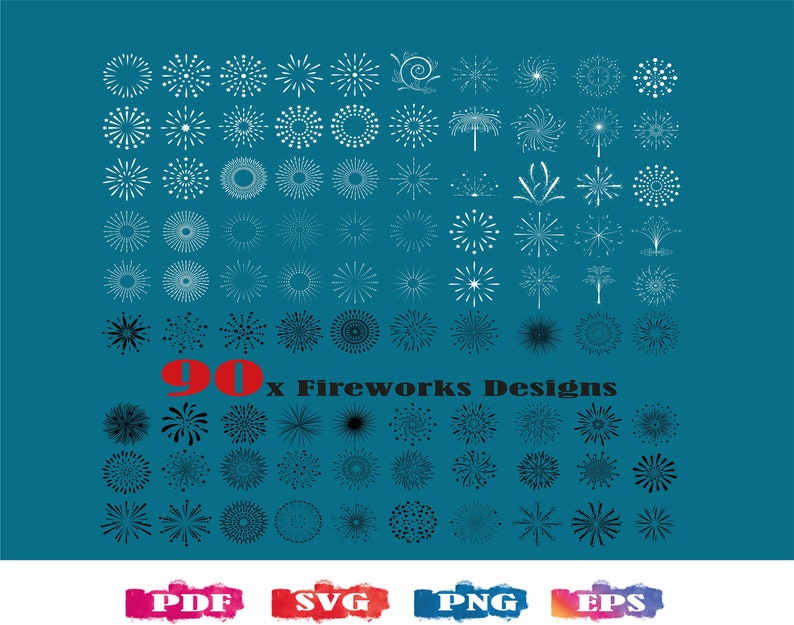 Fireworks SVG Firework clipart firecracker svg firework | Etsy