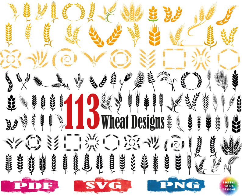 Wheat SVG | Grain SVG | Barley SVG | Wheat Clipart | Wheat Design ...