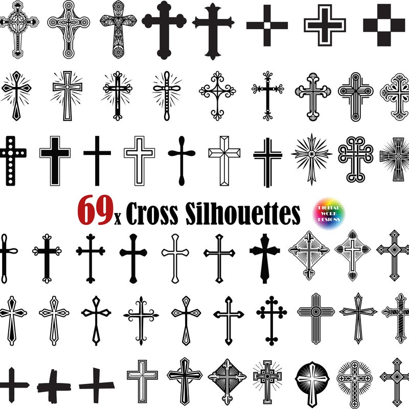 Cross Silhouette - Etsy