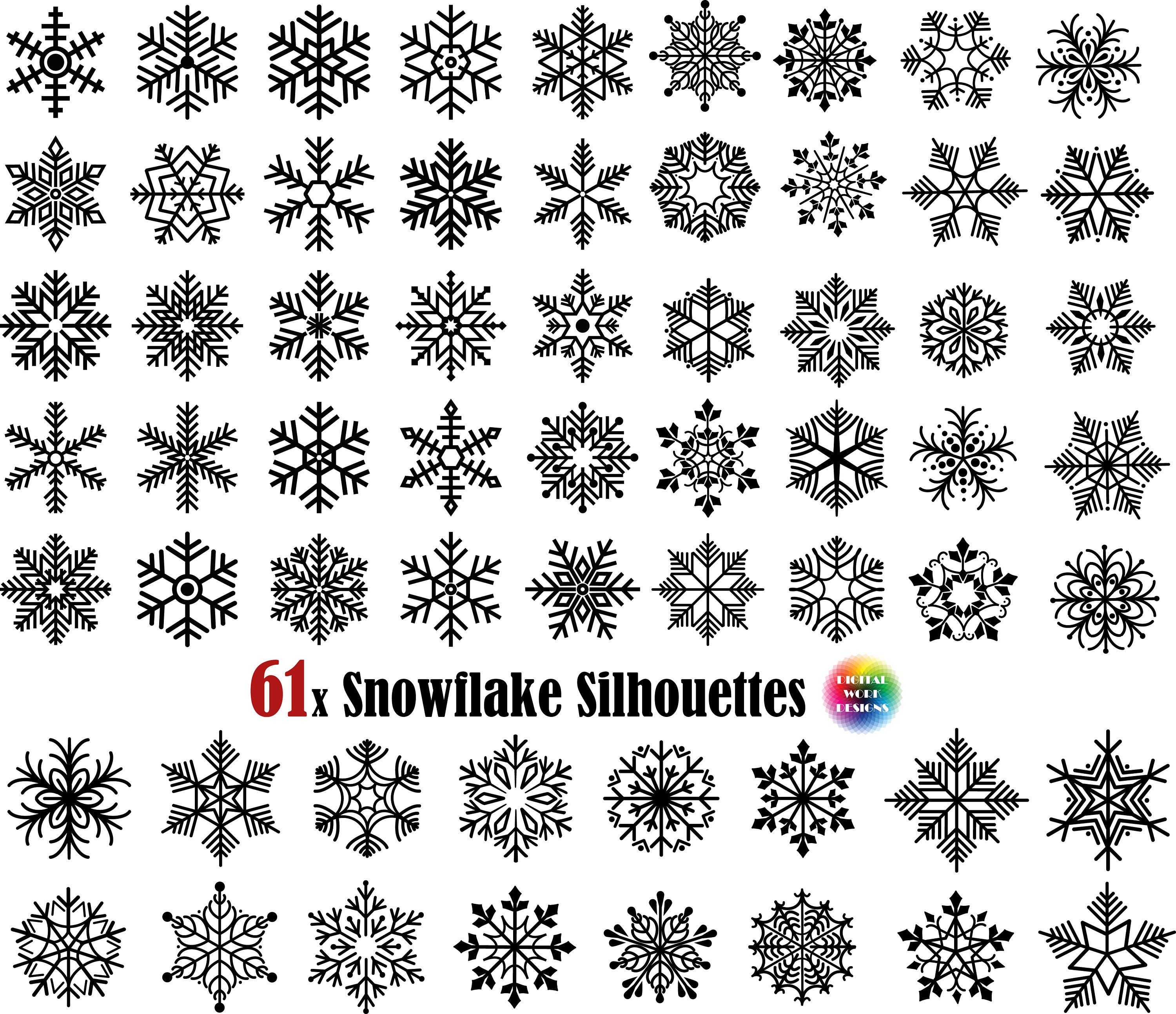Snowflake Silhouettes
