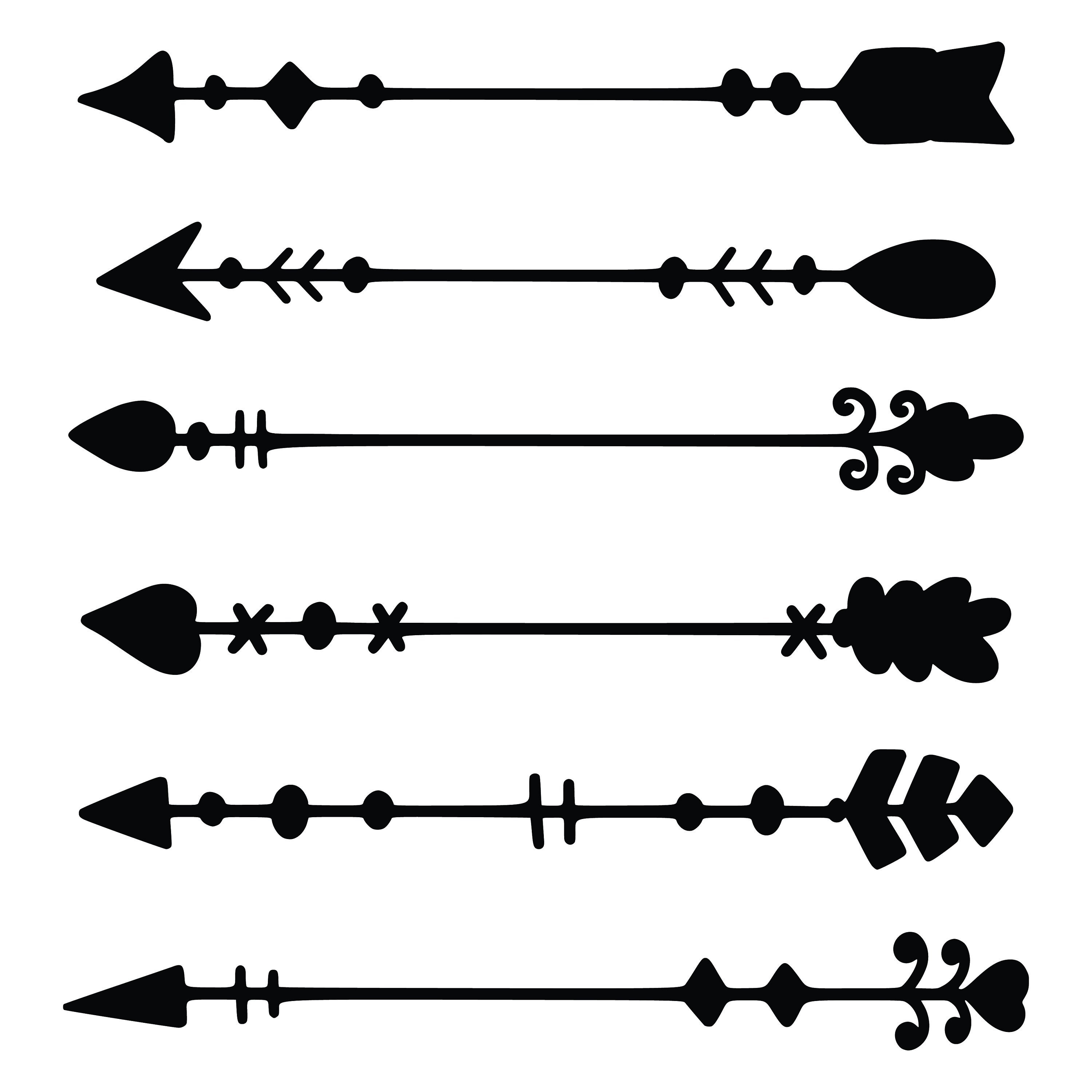 Fancy Arrow Clipart Black And White