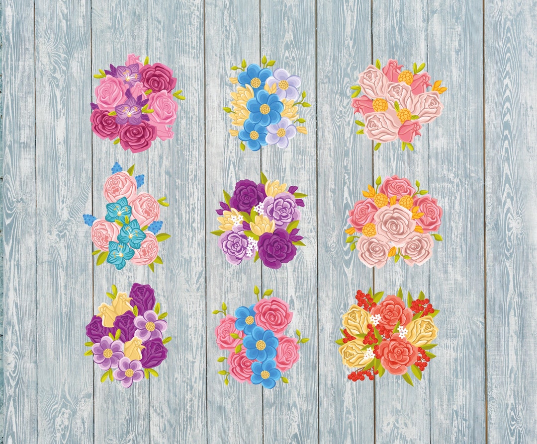 9x Floral Ornament SVG, Flower Svg ,flower Png,floral Print File ...