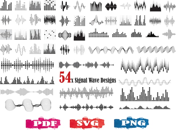 Sound Wave SVG Wave Svg Sound Svg Waveform Soundwave Svg - Etsy UK