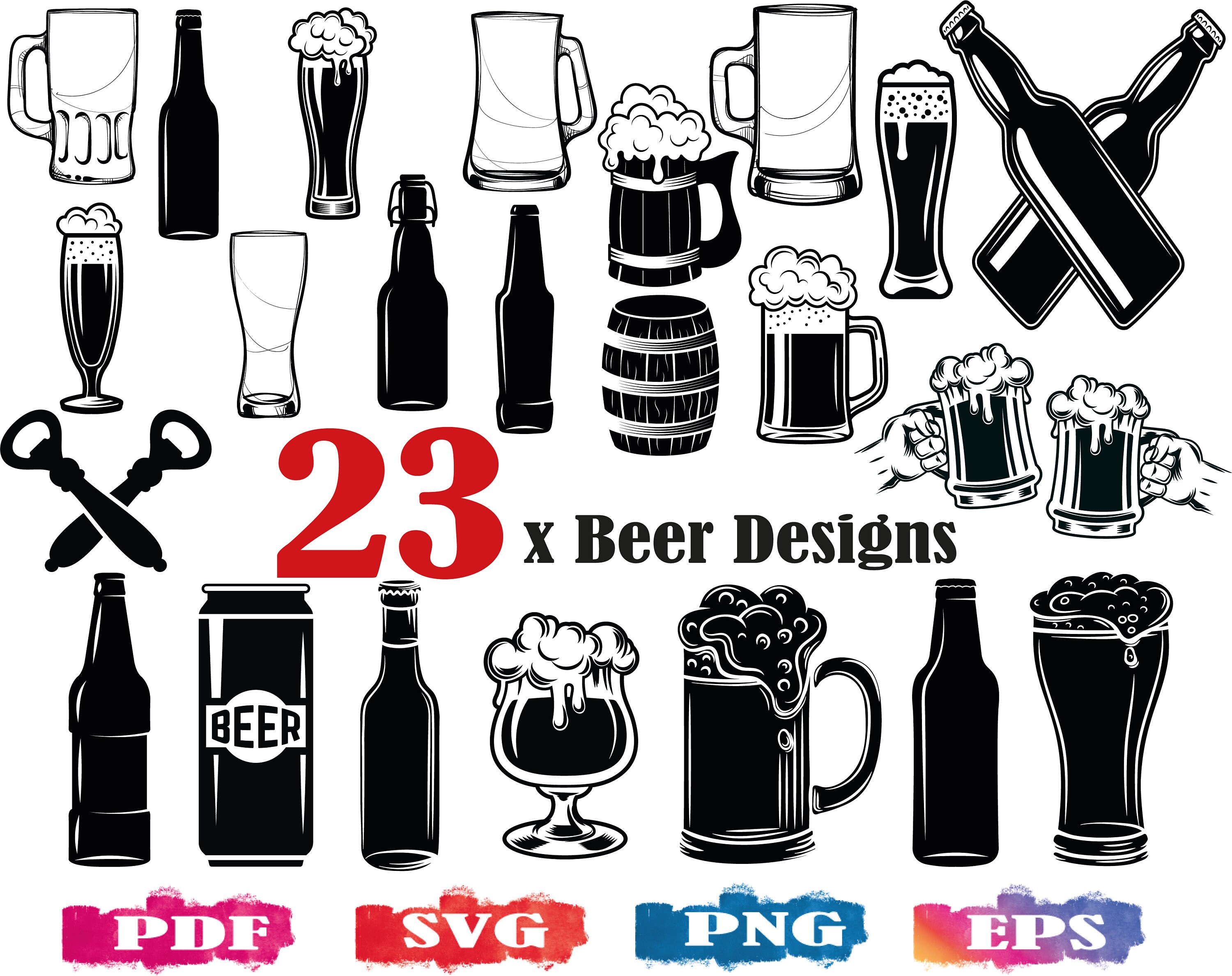 Beer Pitcher Silhouette