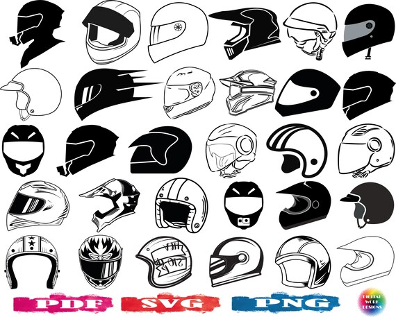 Motocross Helmet Silhouette