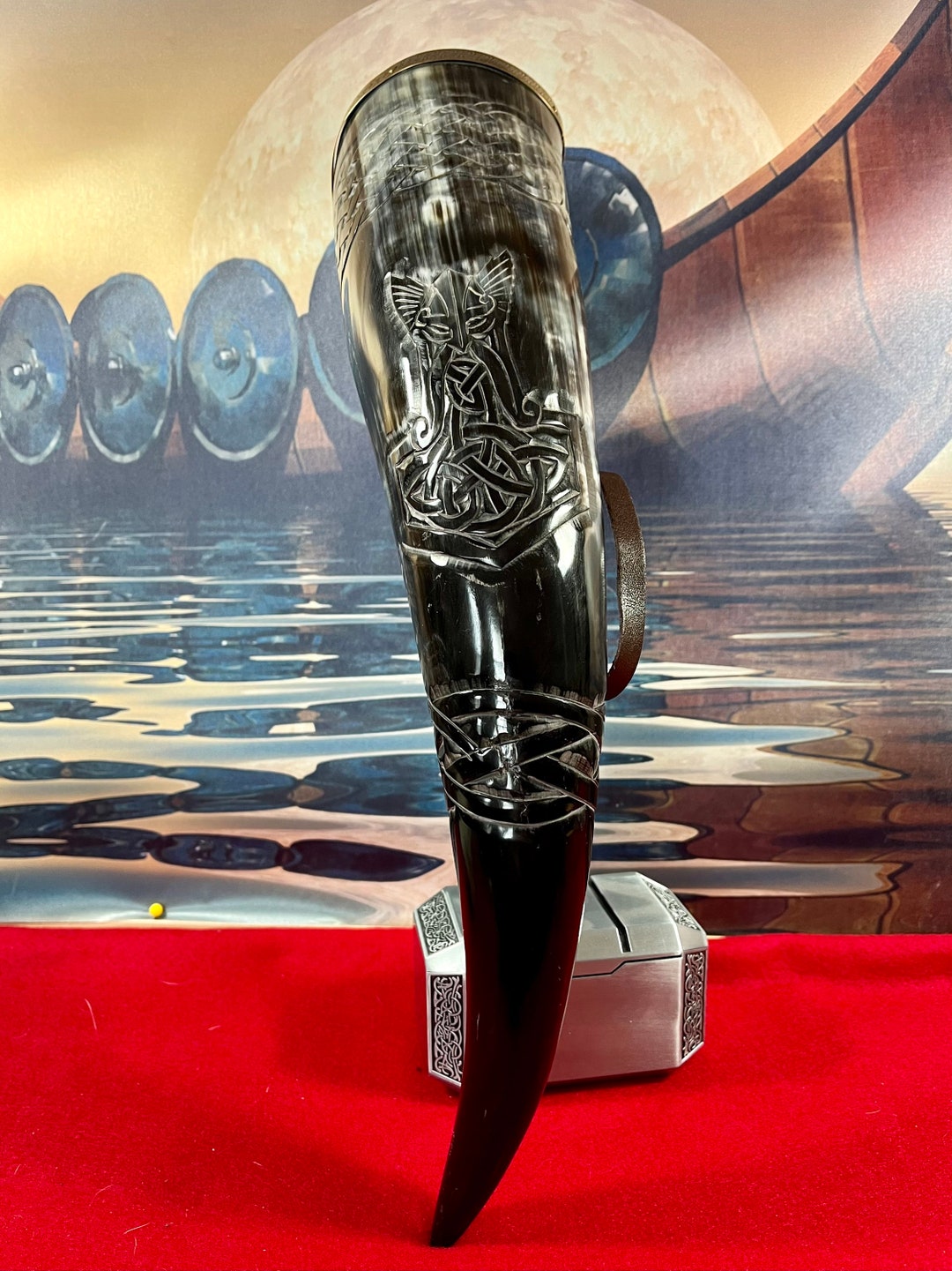 The Odin Viking Drinking Horn - Etsy