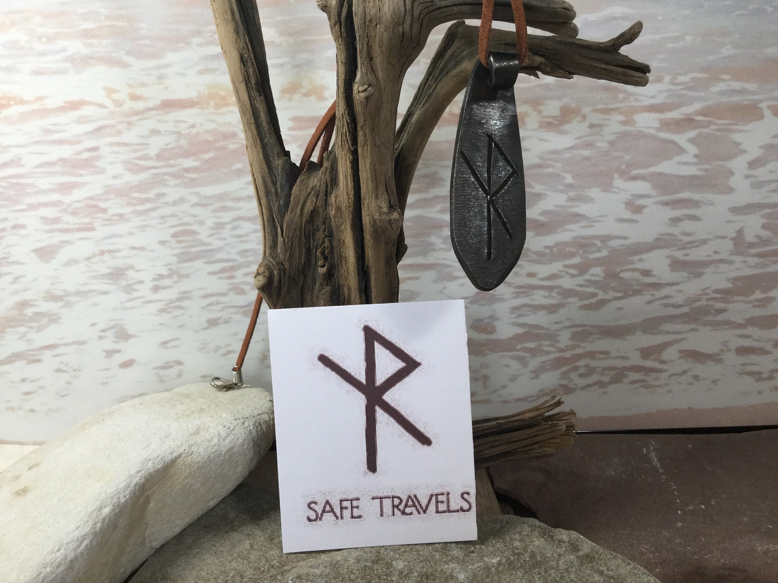 Viking Rune Pendant for Safe Travels. Hand Forged From a Original ...