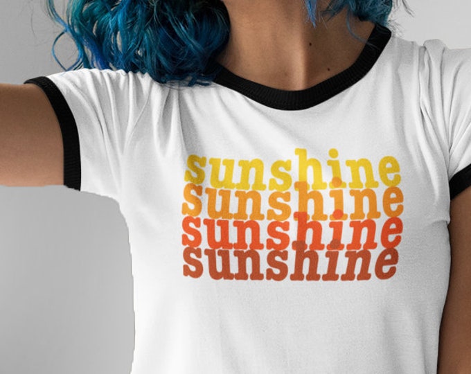 Sunshine Shirts Happy Graphic Print Tshirts Tees With Etsy