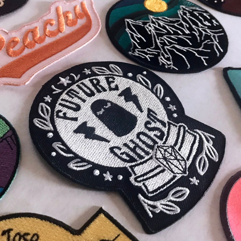 Ghost Iron on Patch Gothic Patches Pastel Goth Alternative | Etsy