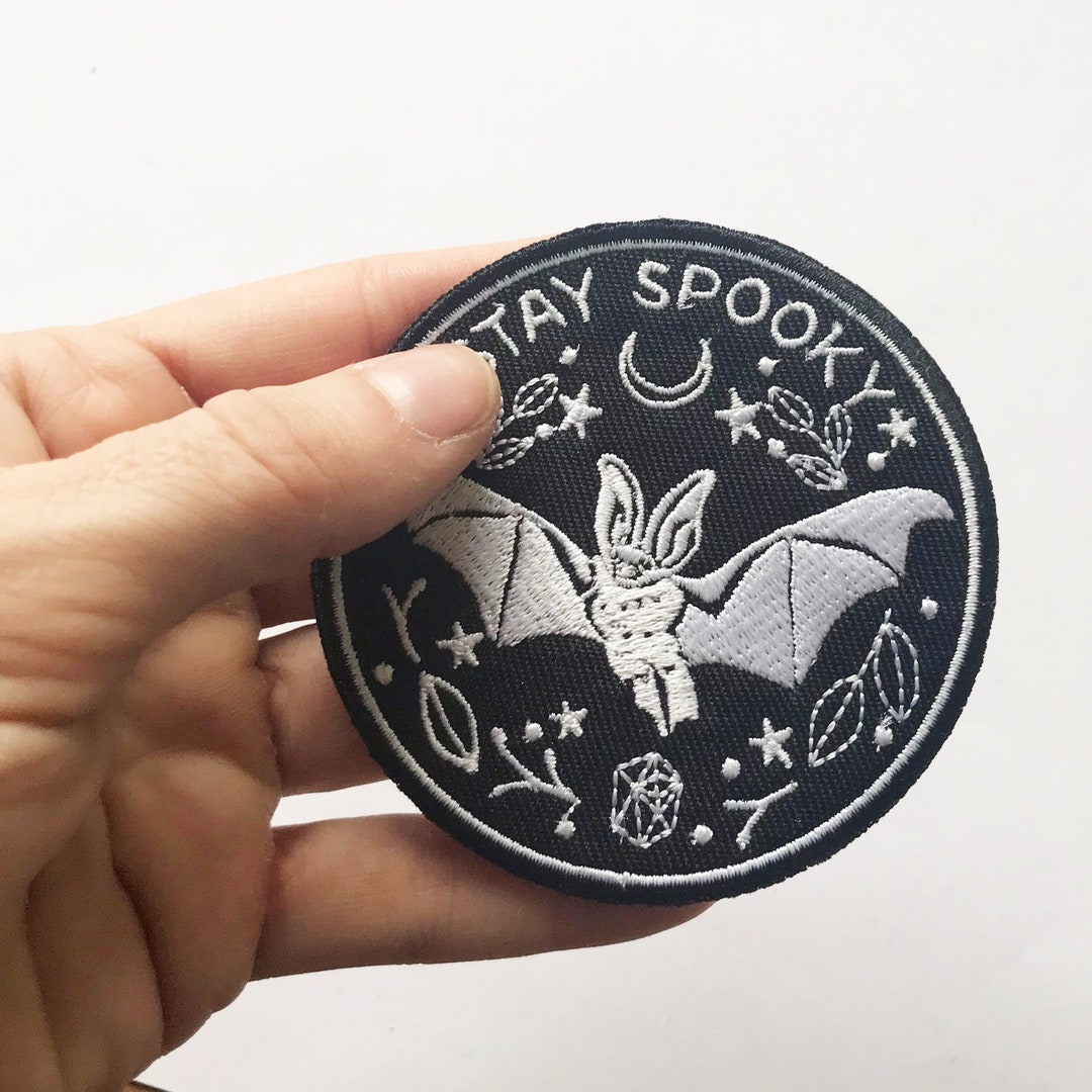 Spooky Bat Patch Iron on Gothic Alternative Goth Wiccan - Etsy