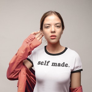 Self Made Graphic Tee | Womens Graphic Print Shirts | Ringer T-shirts ...