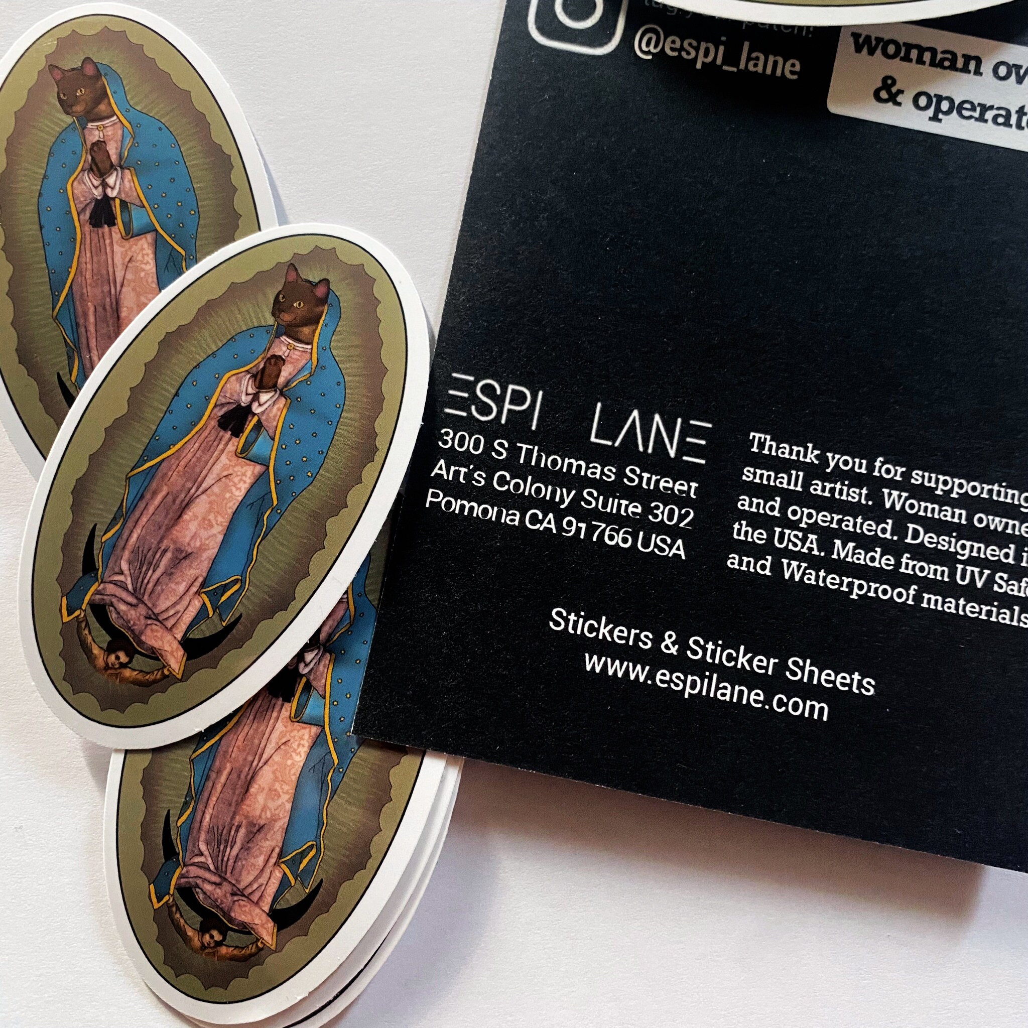 Virgin Mary Cat Vinyl Decal Sticker Funny Cute Guadalupe - Etsy