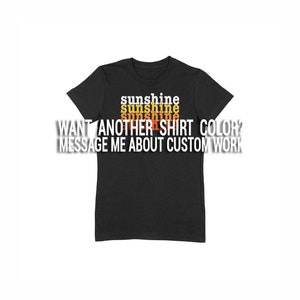 Sunshine Shirts Happy Graphic Print Tshirts Tees With - Etsy