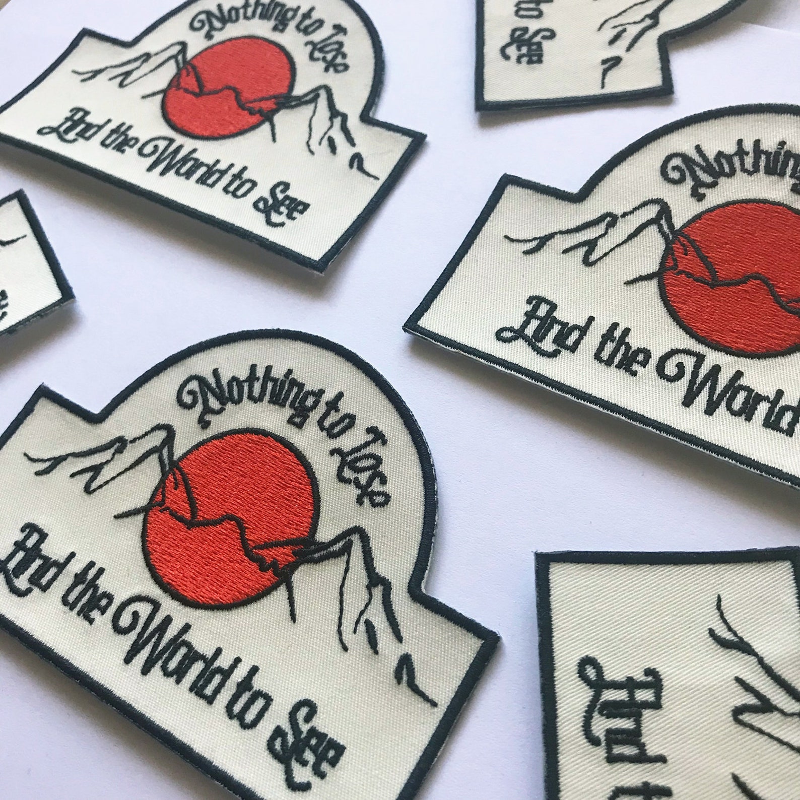 Mountain Patch Retro Style Adventure Iron on Patches | Etsy