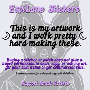 UFO Cat Holographic Vinyl Sticker Iridescent Decals Alien Kitty Spooky ...