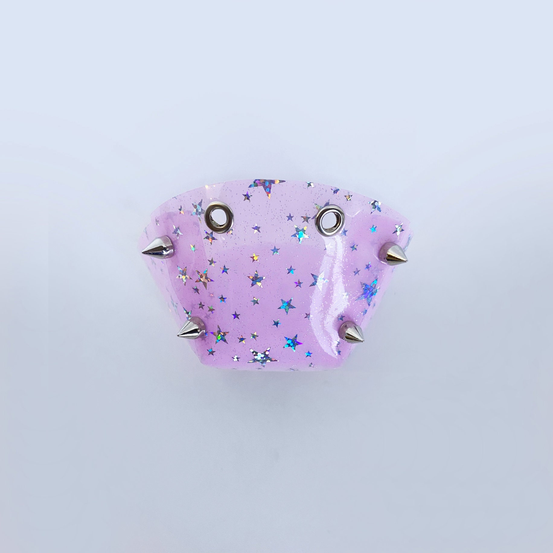 Spiked Roller Skate Toe Cap Guard Black Clear Holographic - Etsy