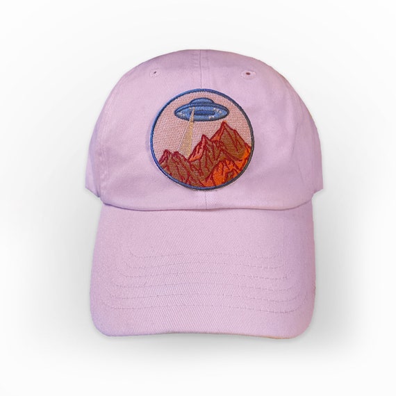 UFO Alien Low Profile Hat Retro Mountain Abduction Sighting - Etsy