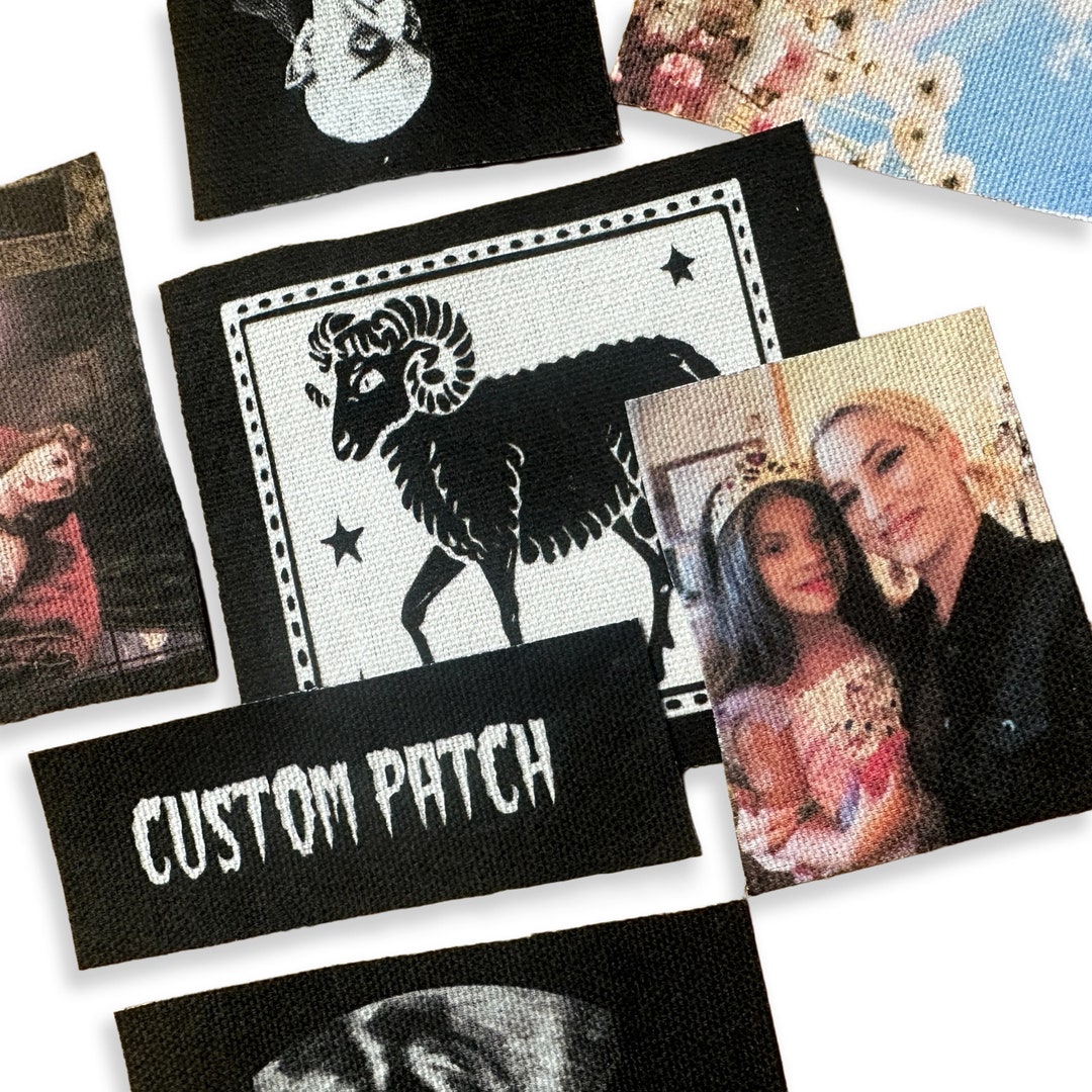 Custom Photo Fabric Patch Your Image or Graphic Printed Patches Punk ...