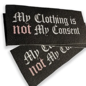 Consent Sewn on Patch | Punk Feminist Accessories DIY Handmade Horror ...