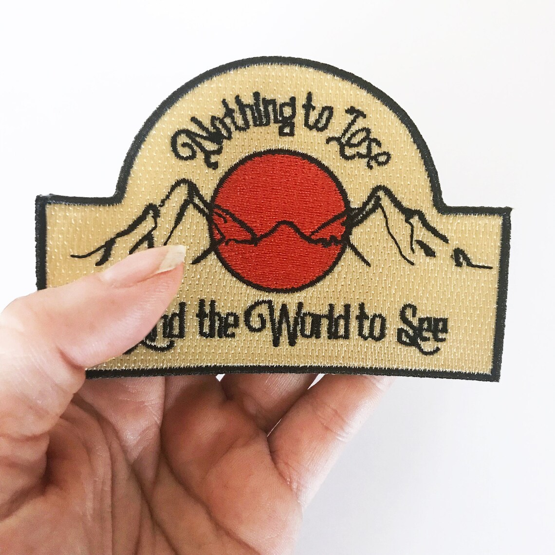 Mountains Patch Outdoors Adventure Iron on Patches Camping - Etsy