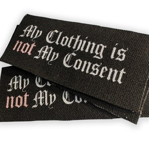 Consent Sewn on Patch | Punk Feminist Accessories DIY Handmade Horror ...