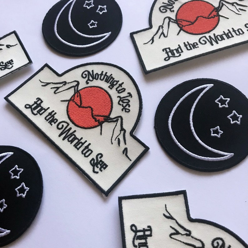 Mountain Patch Retro Style Adventure Iron on Patches - Etsy