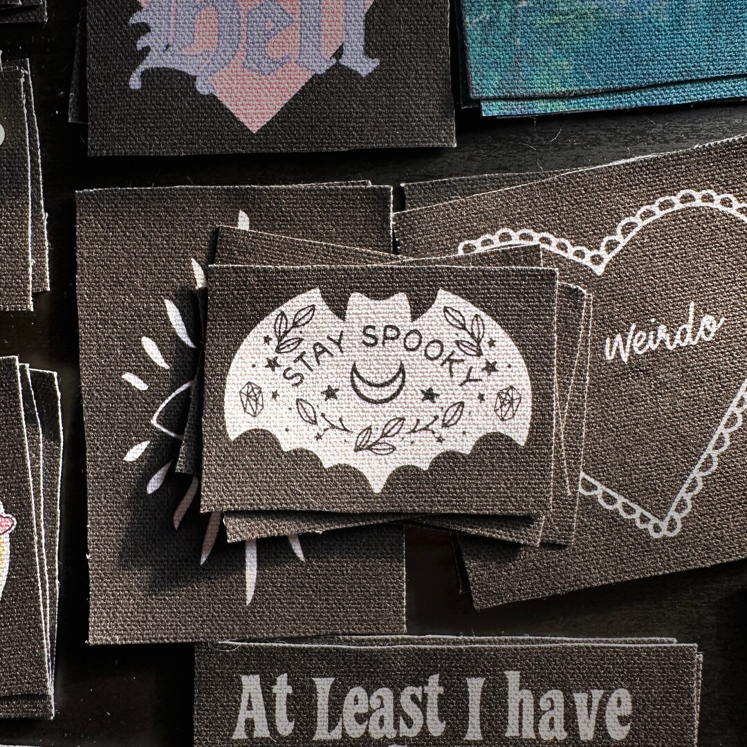 Bat Patch | Gothic Accessories Punk DIY Handmade Horror Patches ...