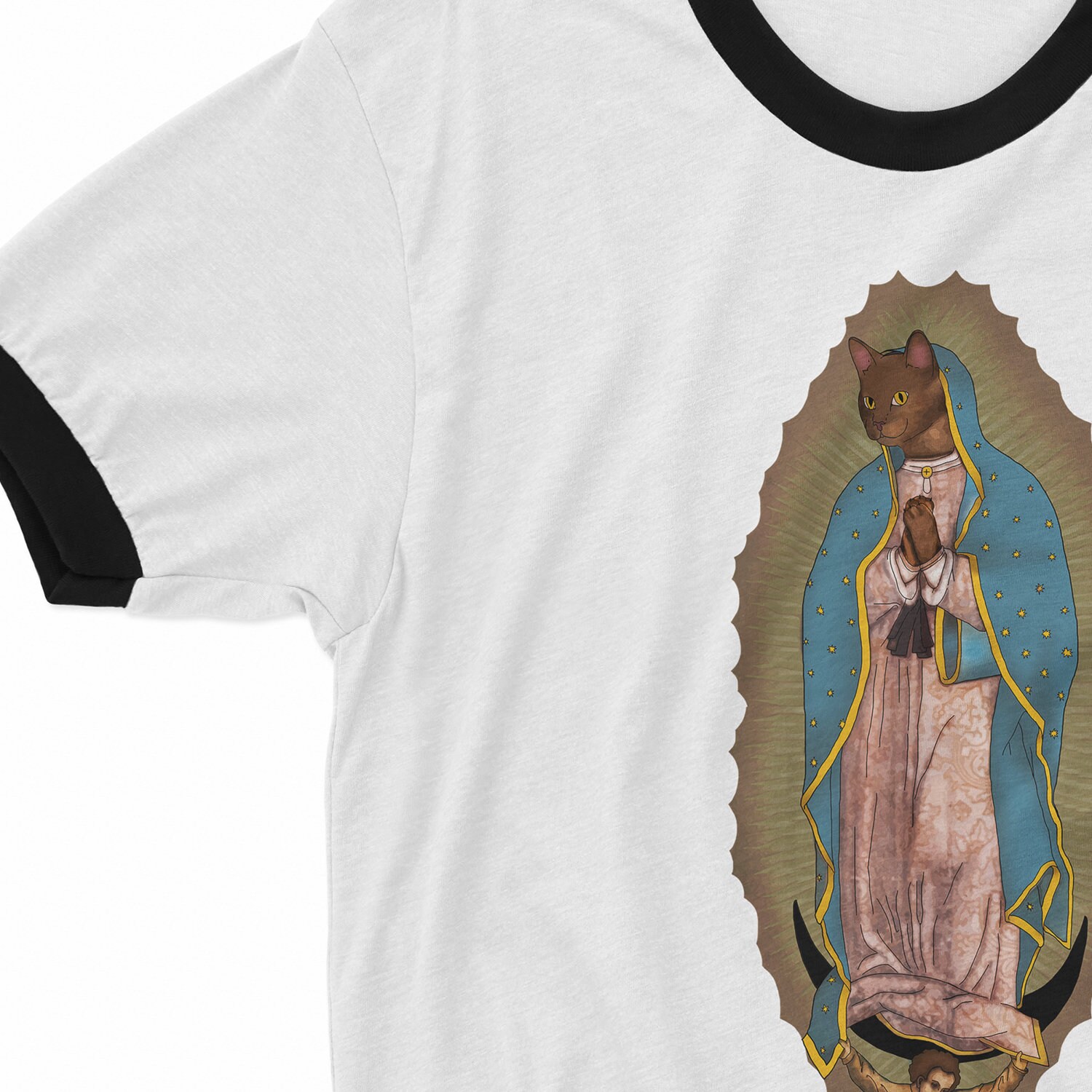 Cat Virgin Mary T-shirt Cat of Guadalupe Shirt Cat Lady | Etsy