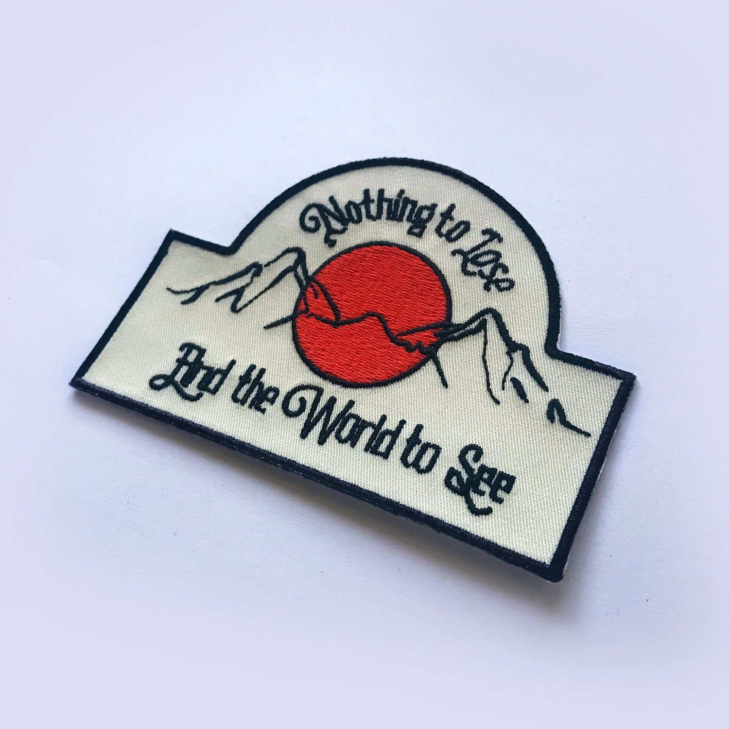 Mountain Patch Retro Style Adventure Iron On Patches | Etsy