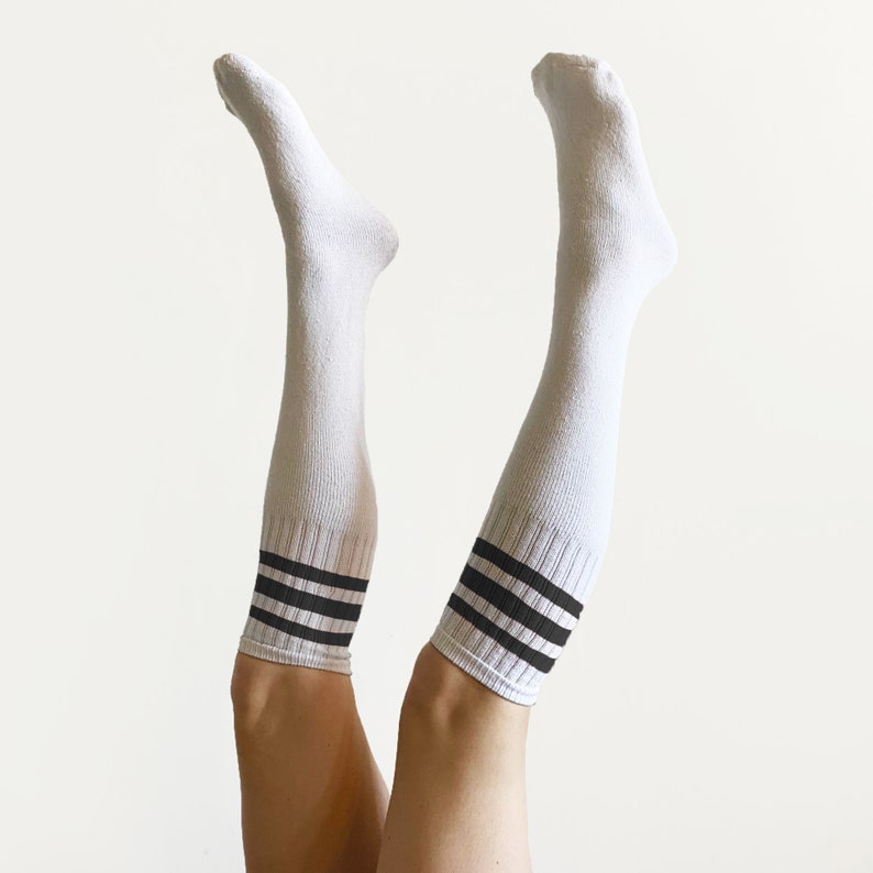 Roller Skate Socks Old School Retro Striped Tube Socks Red - Etsy