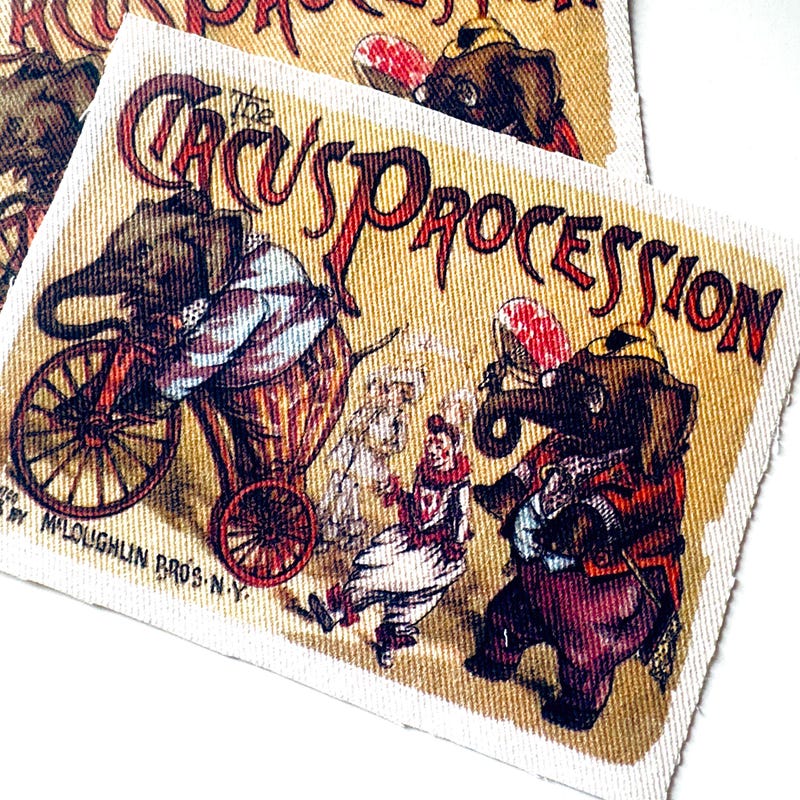 Circus Fabric Patches - Etsy