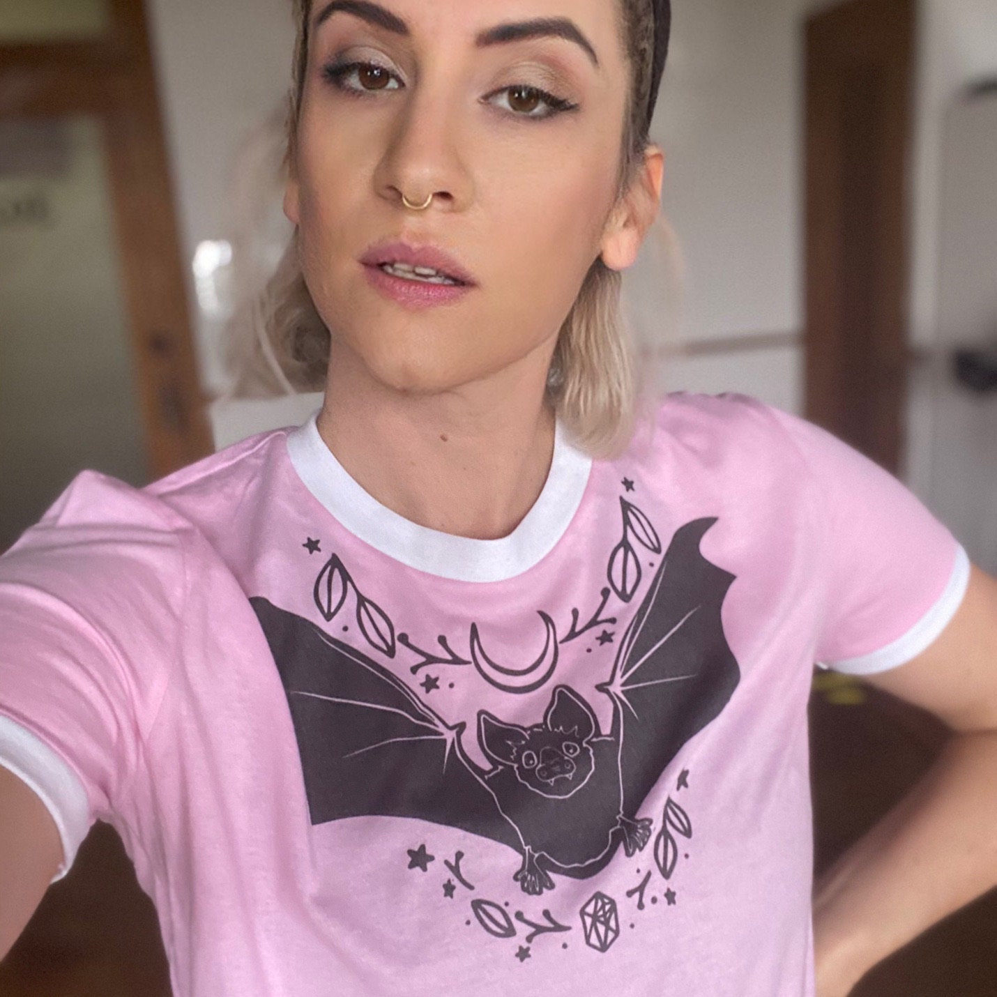 Spooky Bat Shirt Pastel Goth Gothic Bats Alt Clothing Tee | Etsy