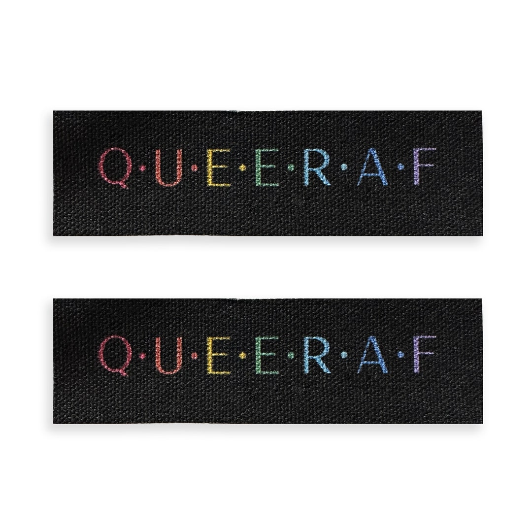 Queer AF Patch | Fabric Sew on Patches | DIY Handmade LGBTIQA Fabric ...