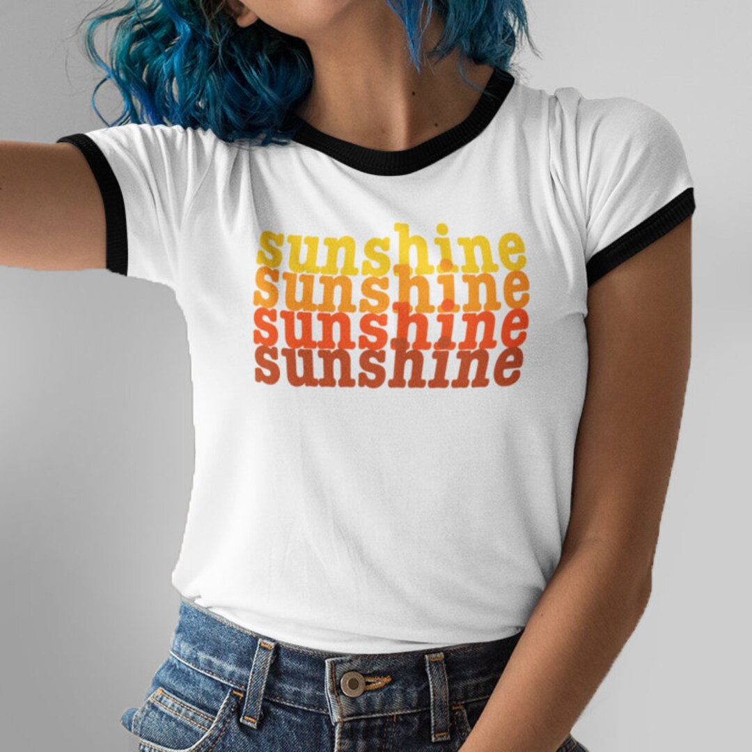 Sunshine Shirts Happy Graphic Print Tshirts Tees With - Etsy