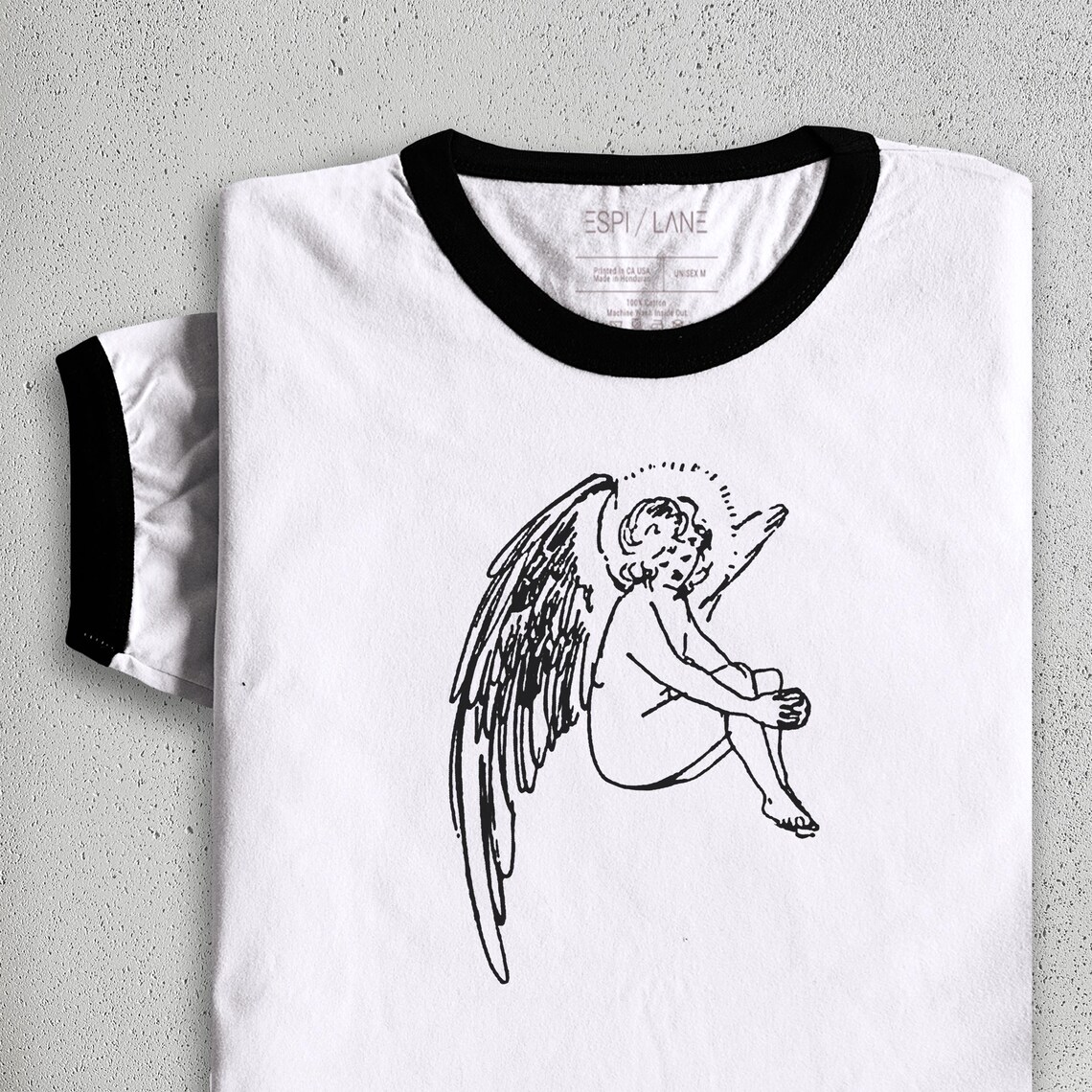 Y2K Angel Graphic T-shirt | Vintage Style Cotton Unisex Tee - Etsy