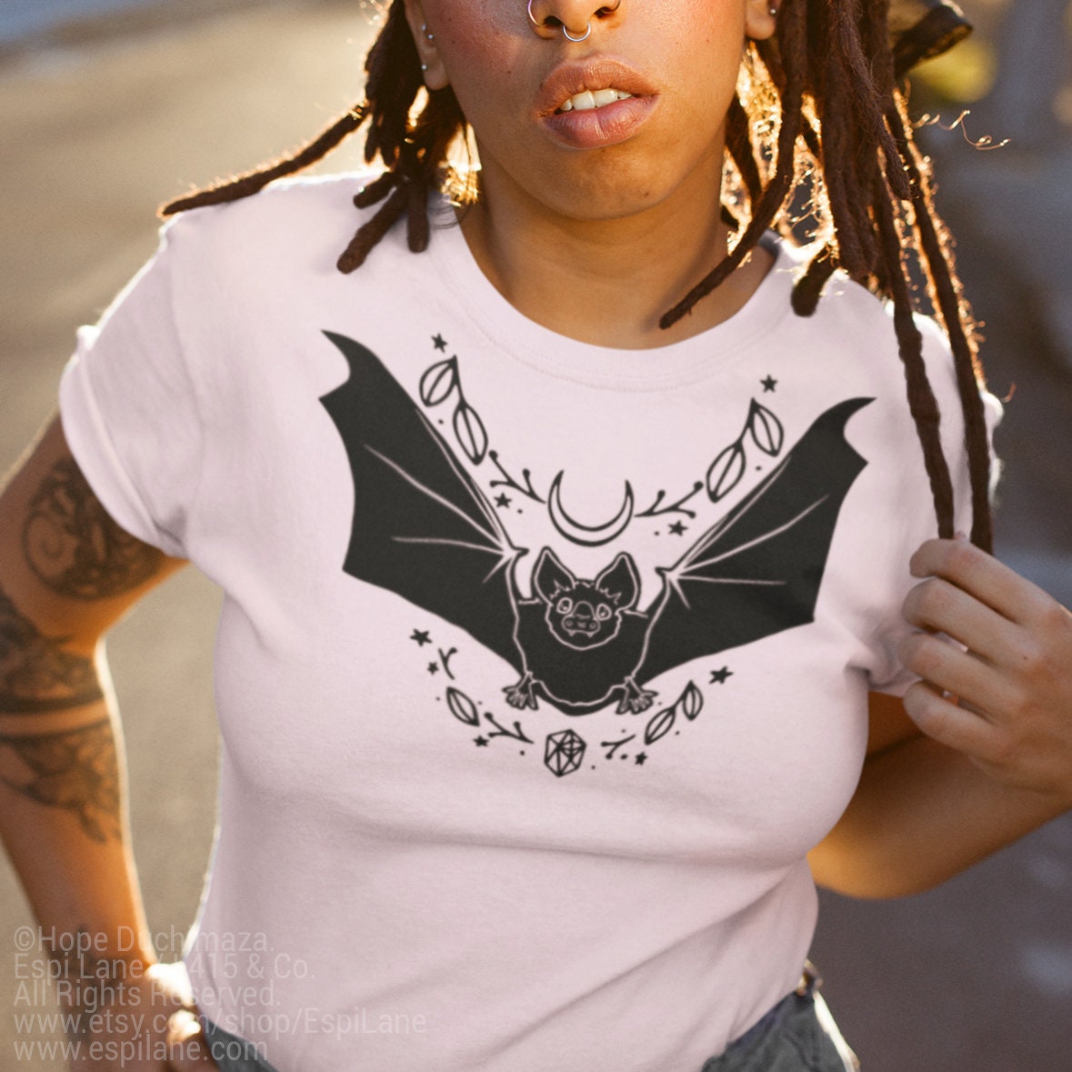 Bat Shirt Pastel Goth Tee Gothic Alt Ringer & Crew Tees | Etsy