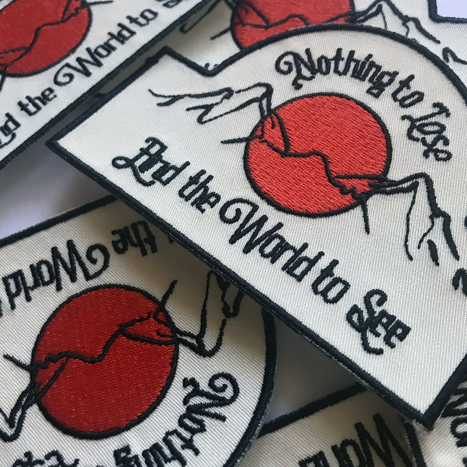 Mountain Patch Retro Style Adventure Iron On Patches | Etsy