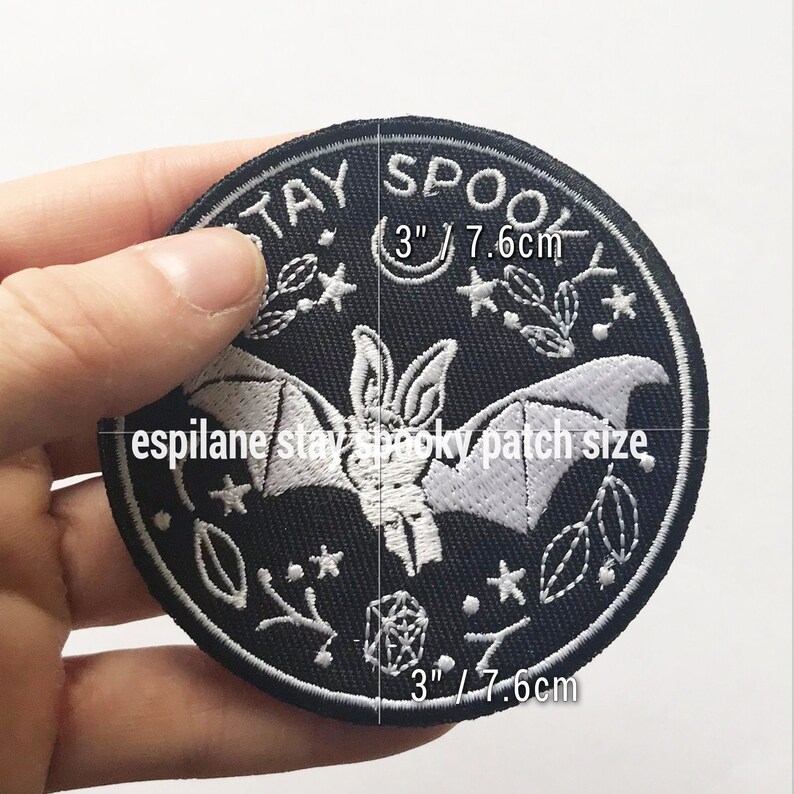 Spooky Bat Patch Iron on Gothic Alternative Horror | Etsy