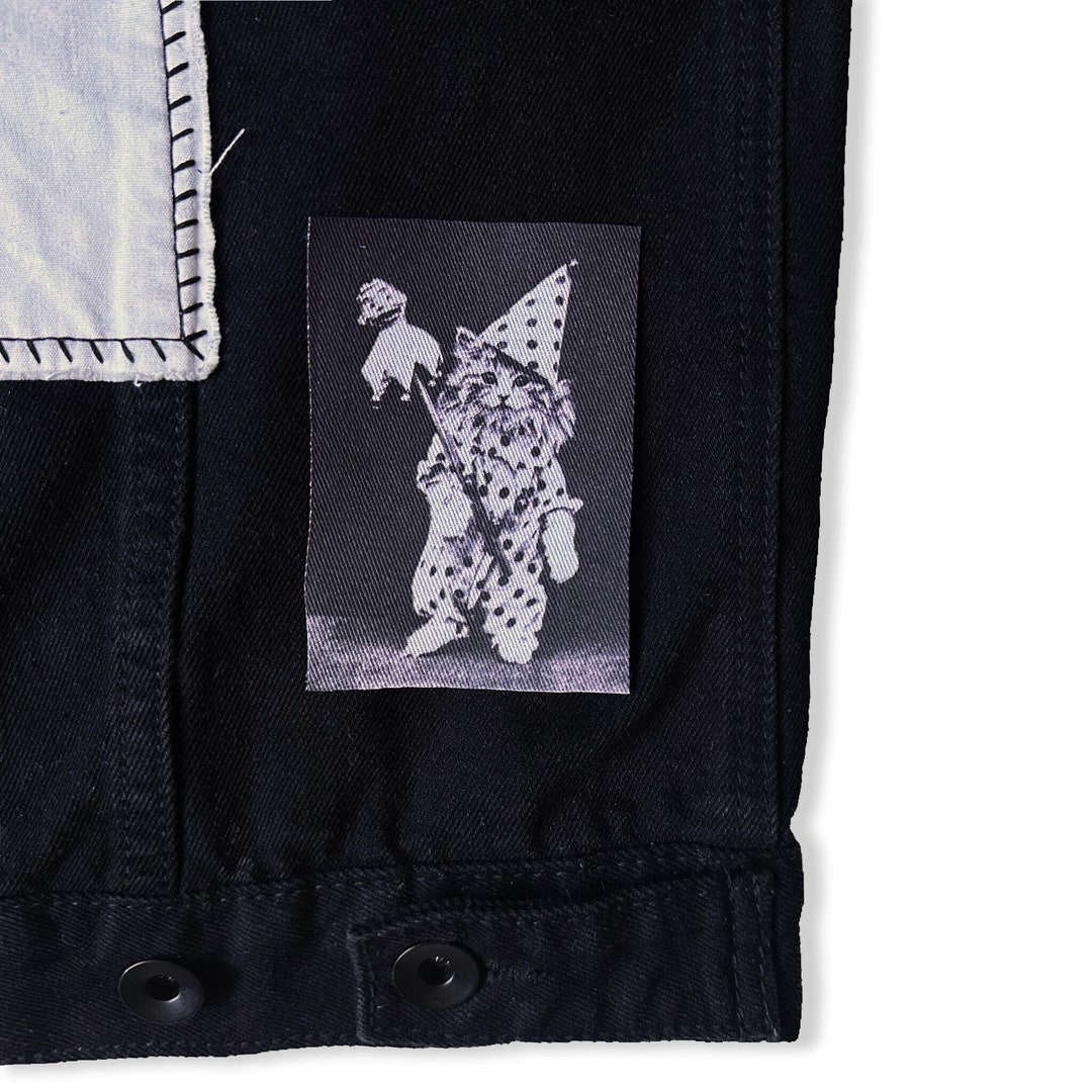 Cat Jester Clown Patch | DIY Handmade Sew on Fabric Patches (2.5x4") - Etsy