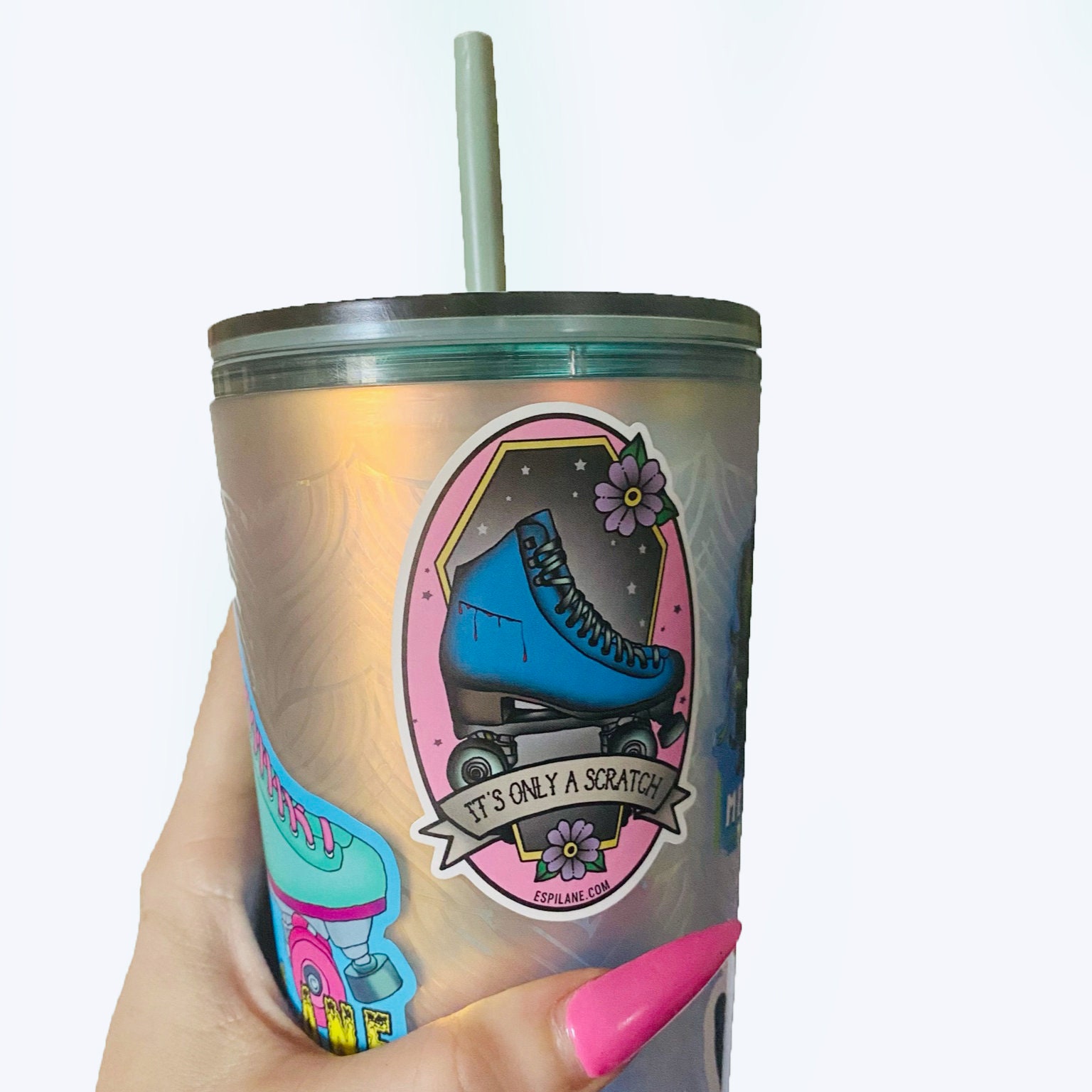 Roller Skate Vinyl Sticker It's Only A Scratch - Etsy