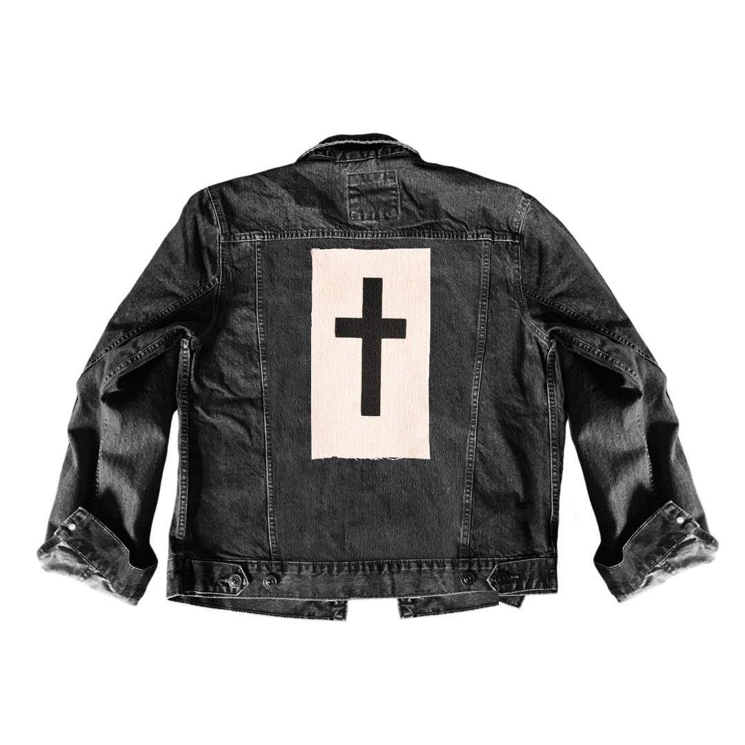 Large Jacket Back Patch | Cross DIY Handmade Sew on Fabric Patches ...