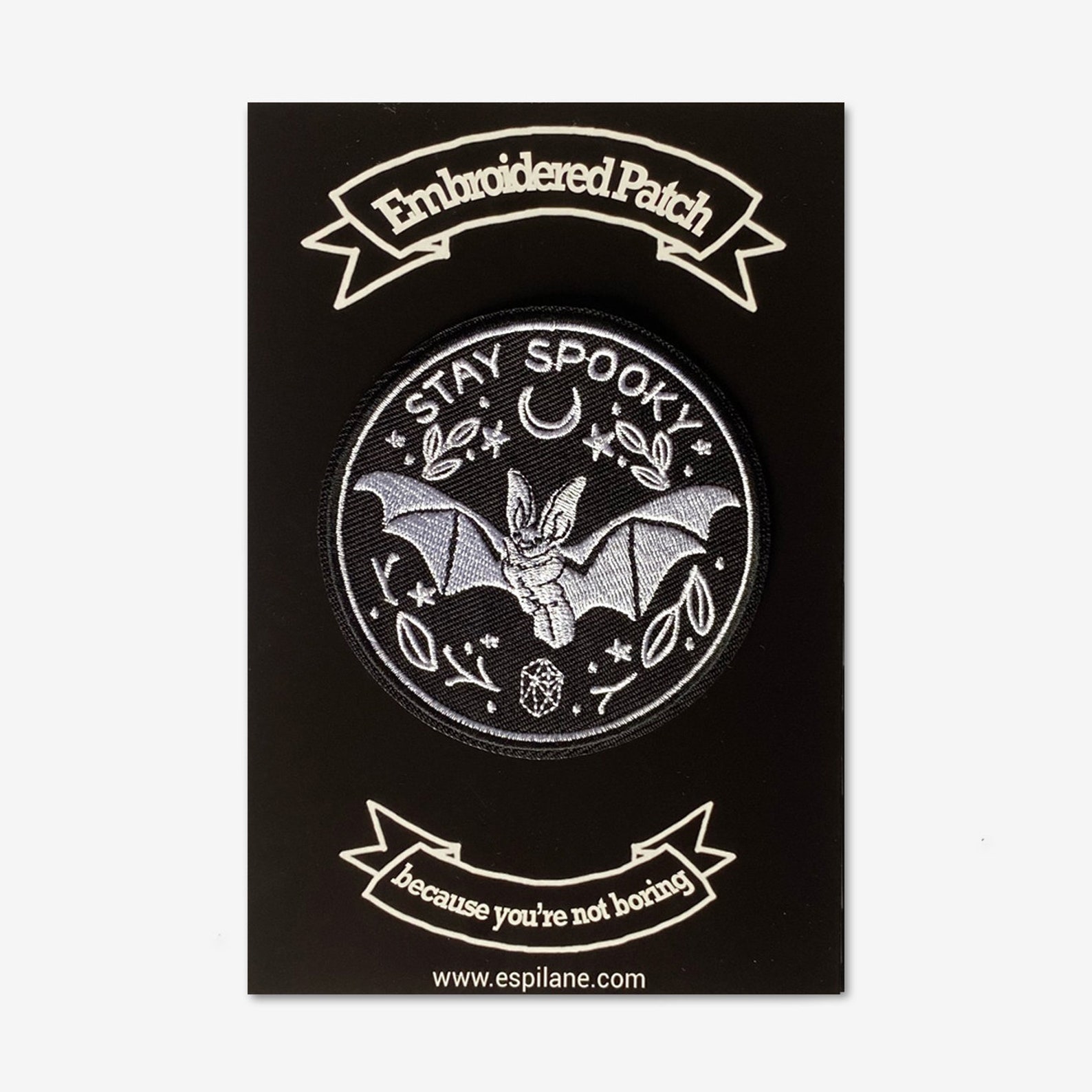 Spooky Bat Patch Iron on Gothic Alternative Horror | Etsy