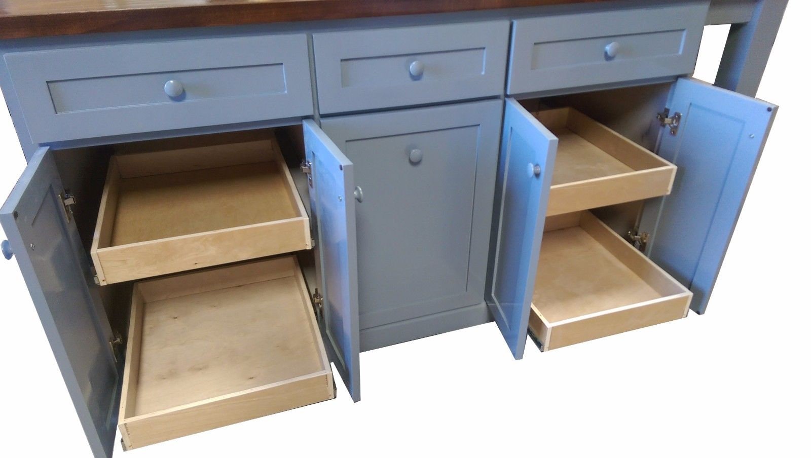 72 Inch Custom Kitchen Island With Solid Wood Top no stain | Etsy